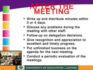 Staff meeting (School Meeting) | PPT