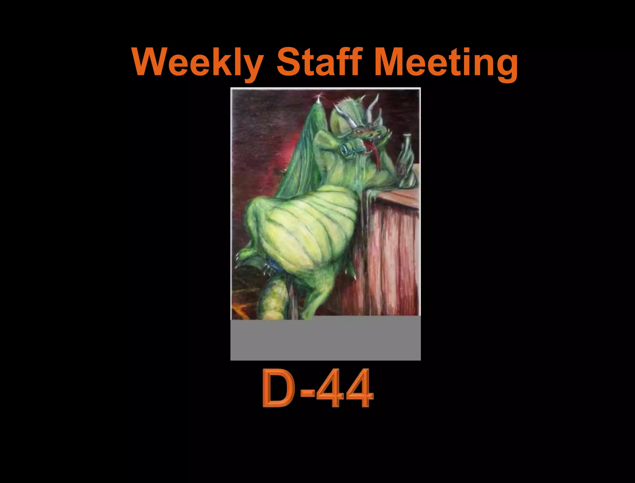 Staff meeting slides template | PPTX