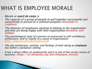 Staff morale copy | PPTX