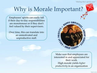 Staff morale and motivation | PPTX