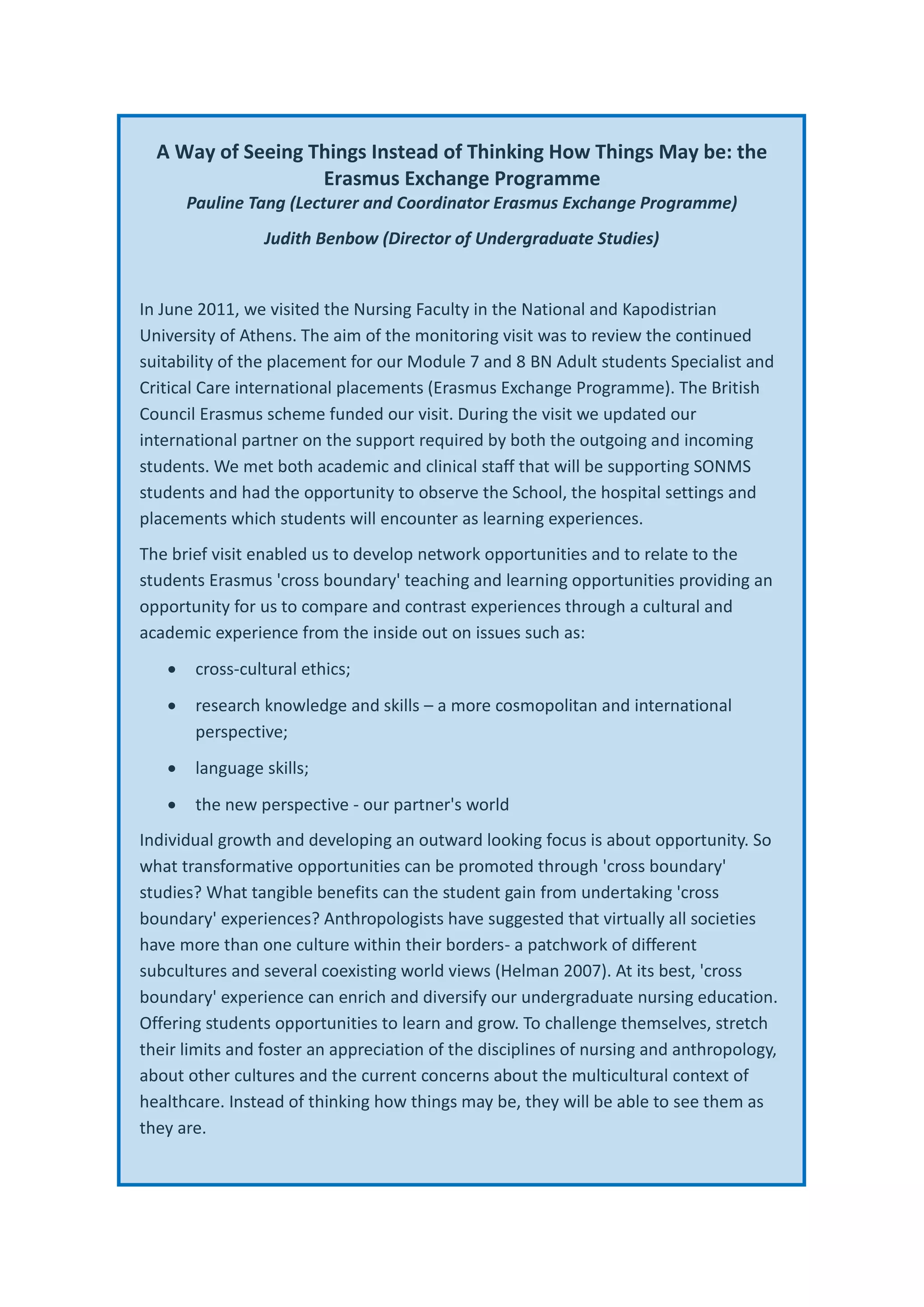 Staff Reflections | PDF