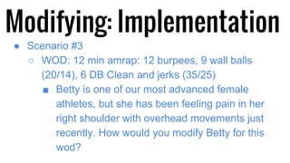 Modifying Movements | PPT