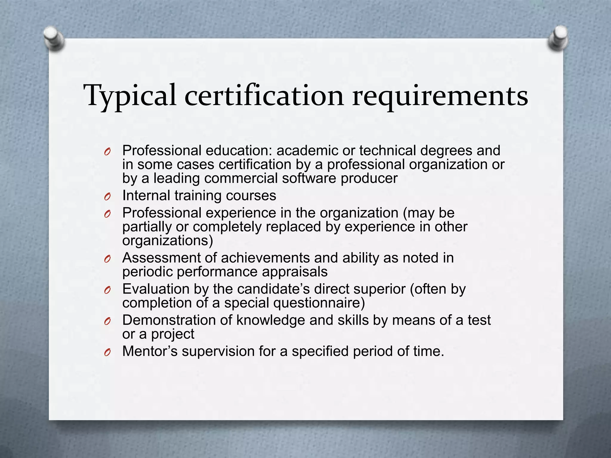 Staff training and certification | PPTX