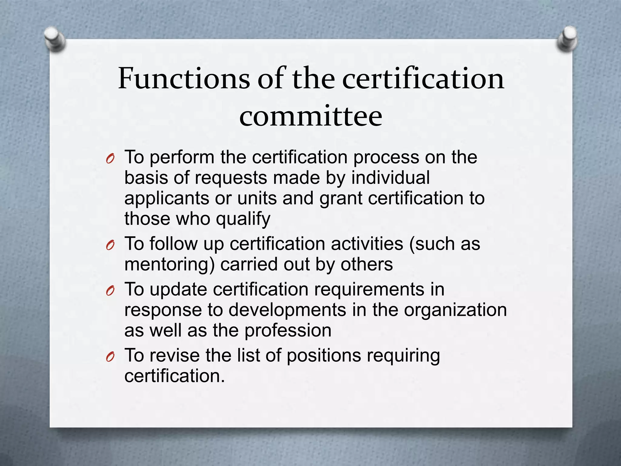 Staff training and certification | PPTX