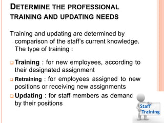 Staff training & certification | PPTX