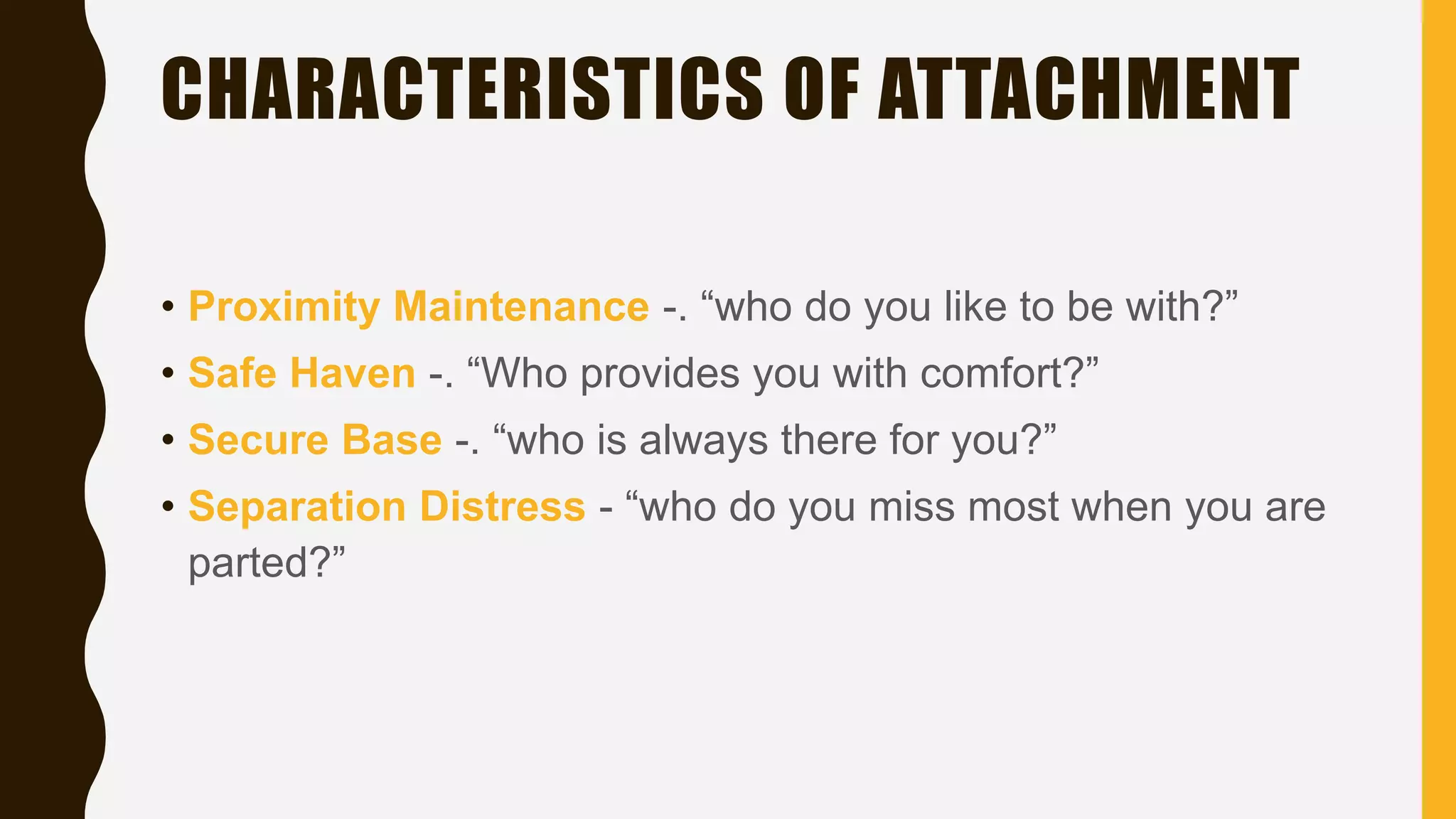 Attachment Theory and Settling | PPTX