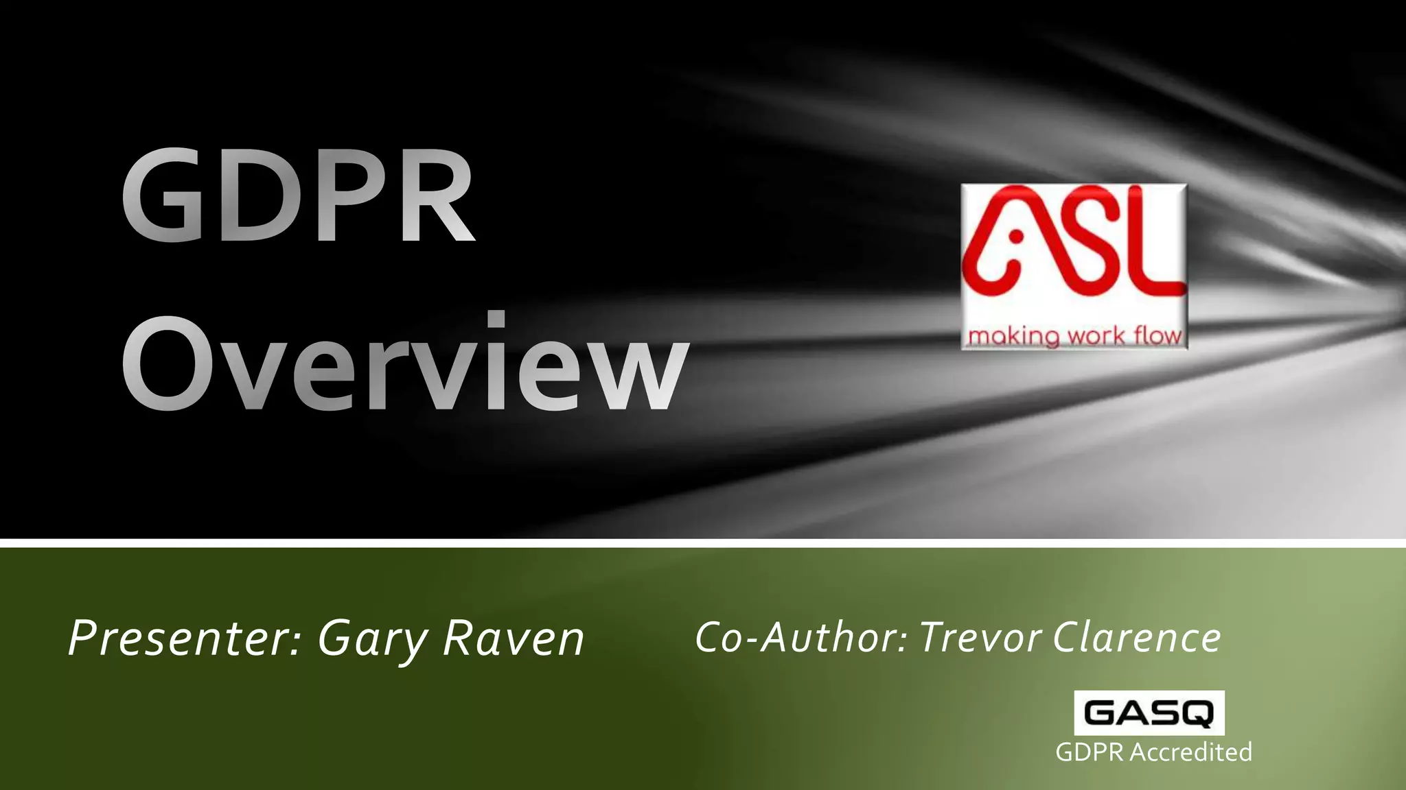 GDPR training | PPTX