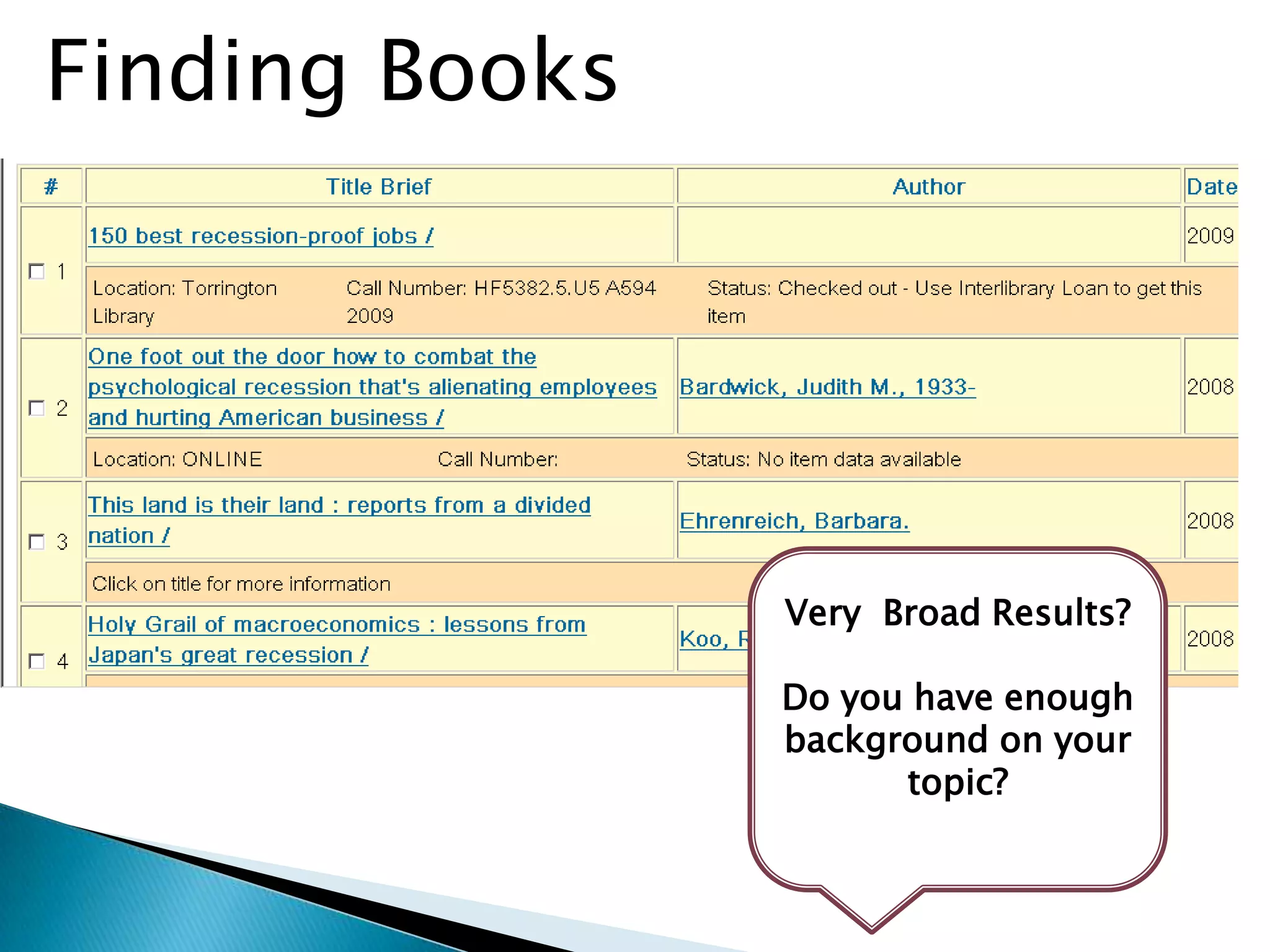 Finding Research Sources- Eng 1010 | PPT