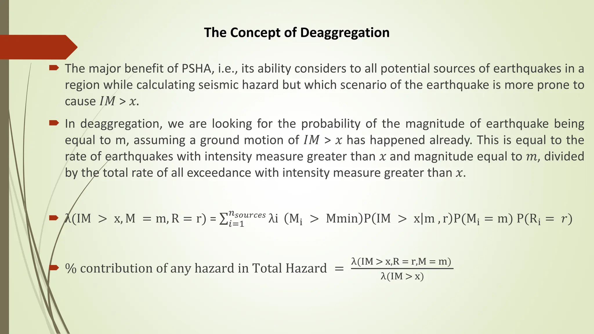 Seismic hazard calculation, PSHA calculation | PPTX