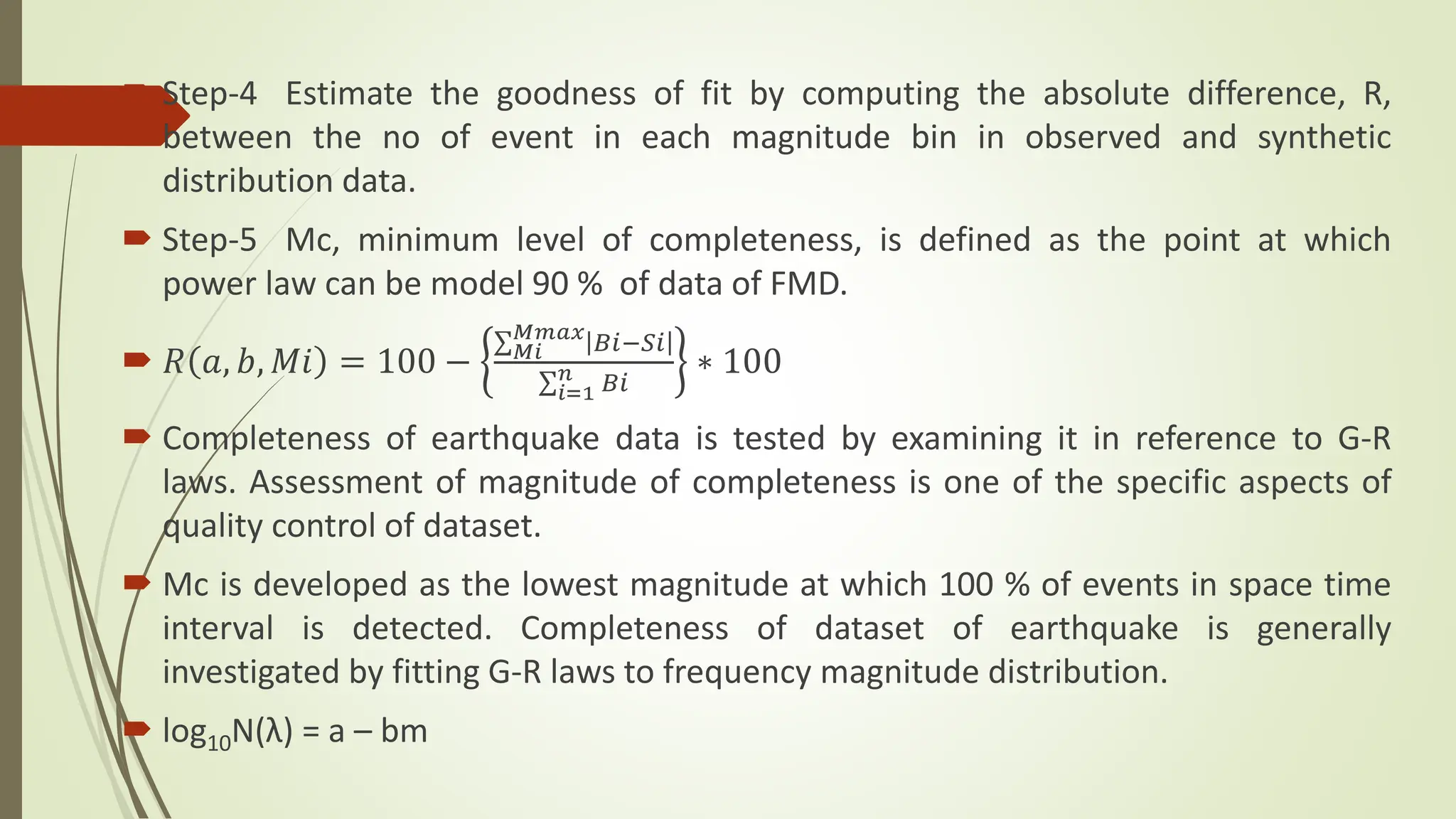 Seismic hazard calculation, PSHA calculation | PPTX