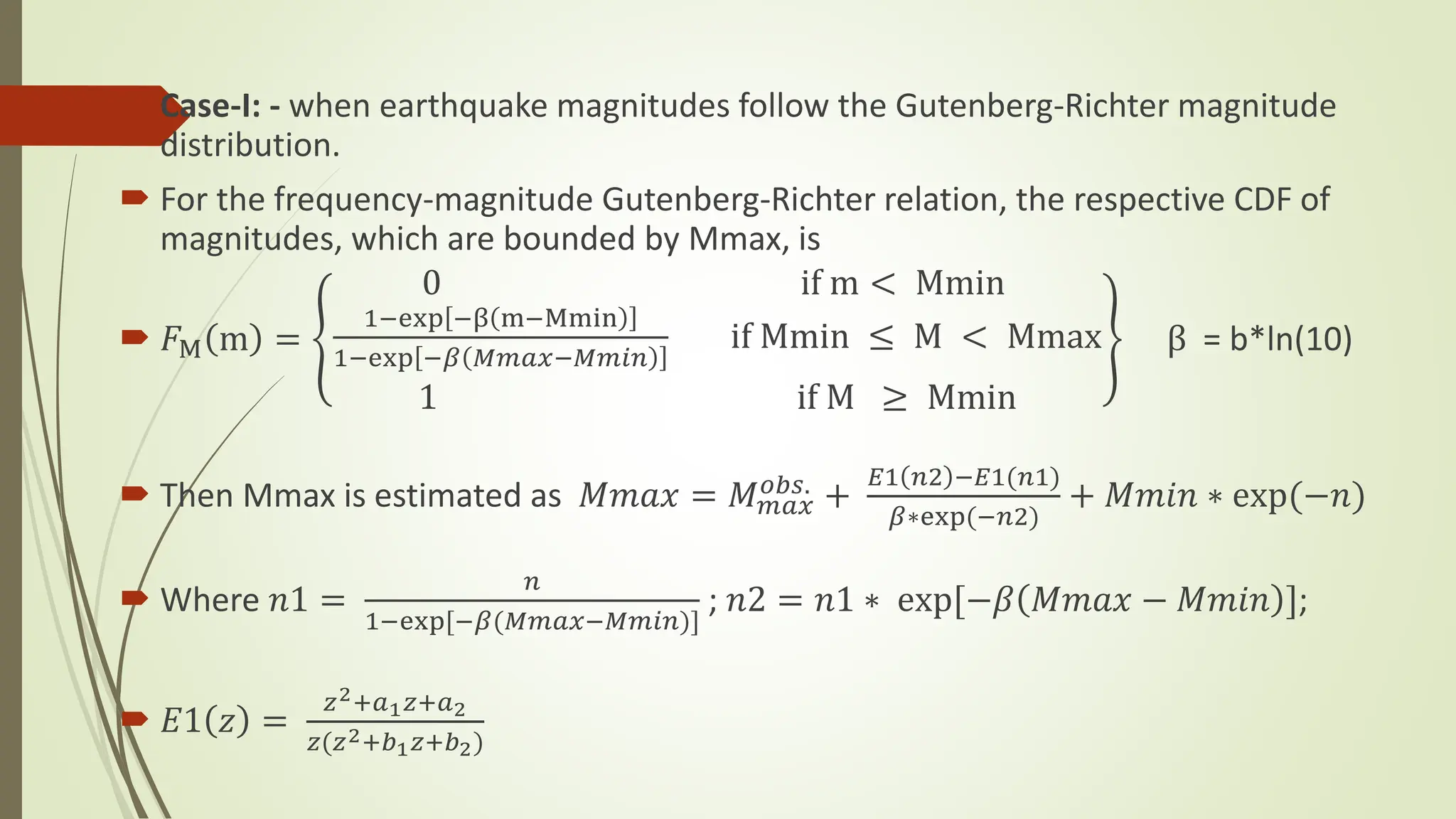 Seismic hazard calculation, PSHA calculation | PPTX