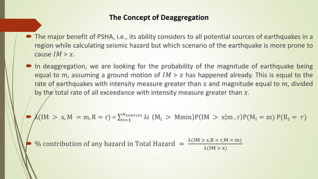 Seismic hazard calculation, PSHA calculation | PPTX | Geology | Science