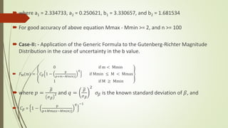 Seismic hazard calculation, PSHA calculation | PPTX | Geology | Science