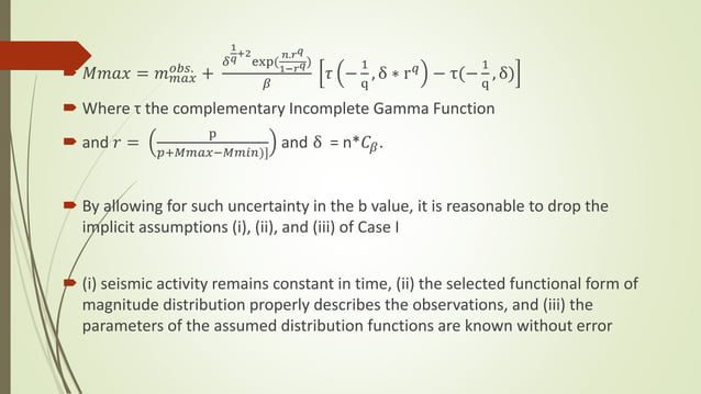 Seismic hazard calculation, PSHA calculation | PPTX | Geology | Science