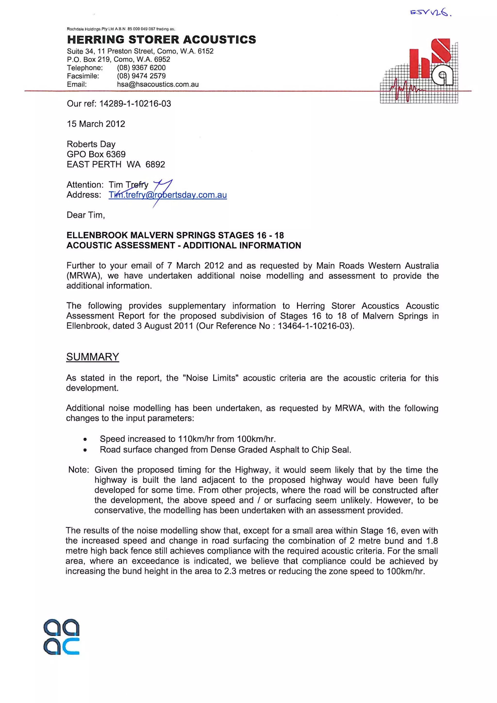 Stage 16_18 Acoustic Report | PDF