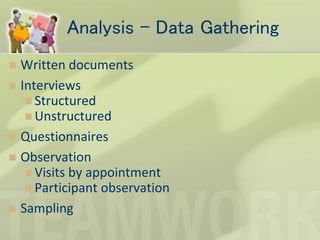 Stage 1 - Analysis | PPT