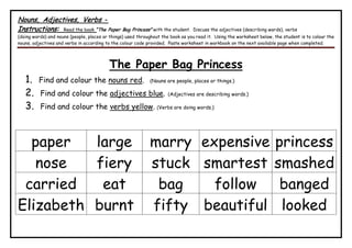 Stage 1 language unit the paper bag princess - whole document | PDF