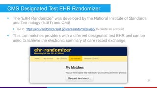 Meaningful Use Stage 2 Summary of Care Data Exchange with Practice ...