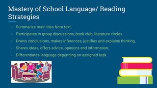 Stage 3 Literacy Development | PPT
