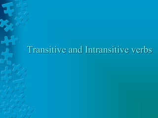 Stage 3 a minna l29 transitive and intransitive verbs part 1 | PPTX