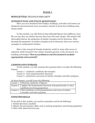 Stage 3 module 3rd | DOCX | Physics | Science