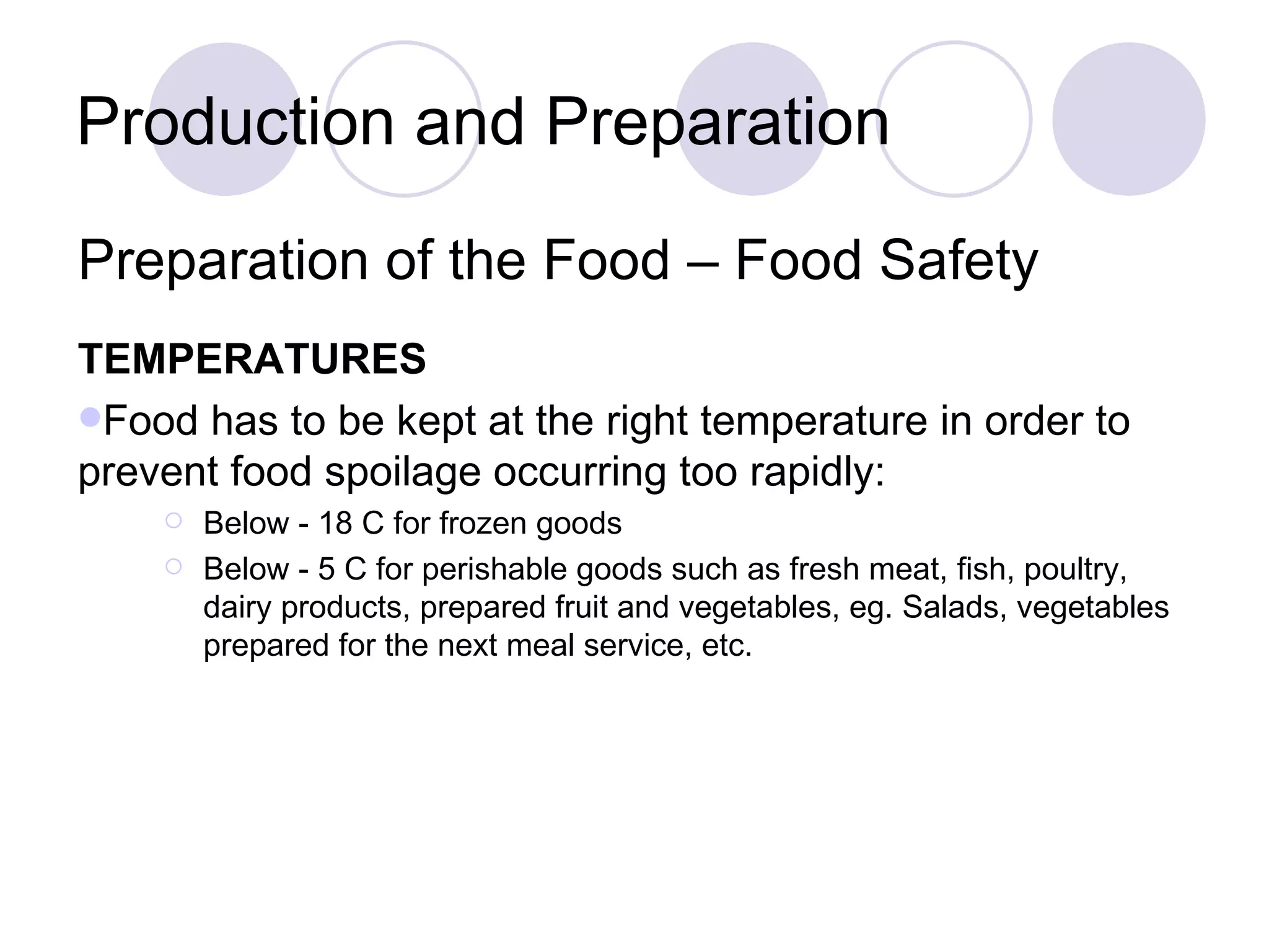 Stage 5 – Food Technology Production & Presentation | PPT