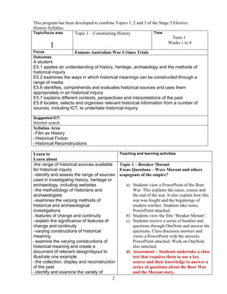 Stage 5 year 10 elective program 2014 | PDF