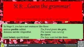 Stage 8 grammar accusative plural notes 1 4-222 | PPTX | Programming ...