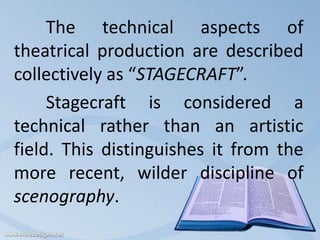 Stagecraft | PPTX
