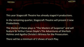 Stagecraft presentation | PPT