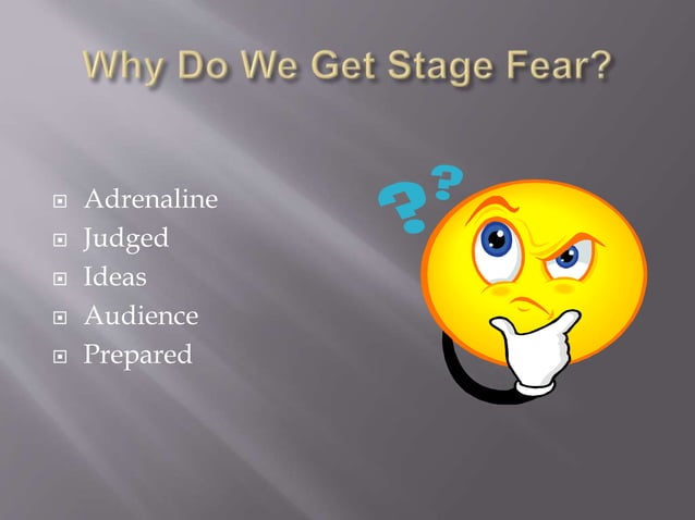 Stage fear | PPT