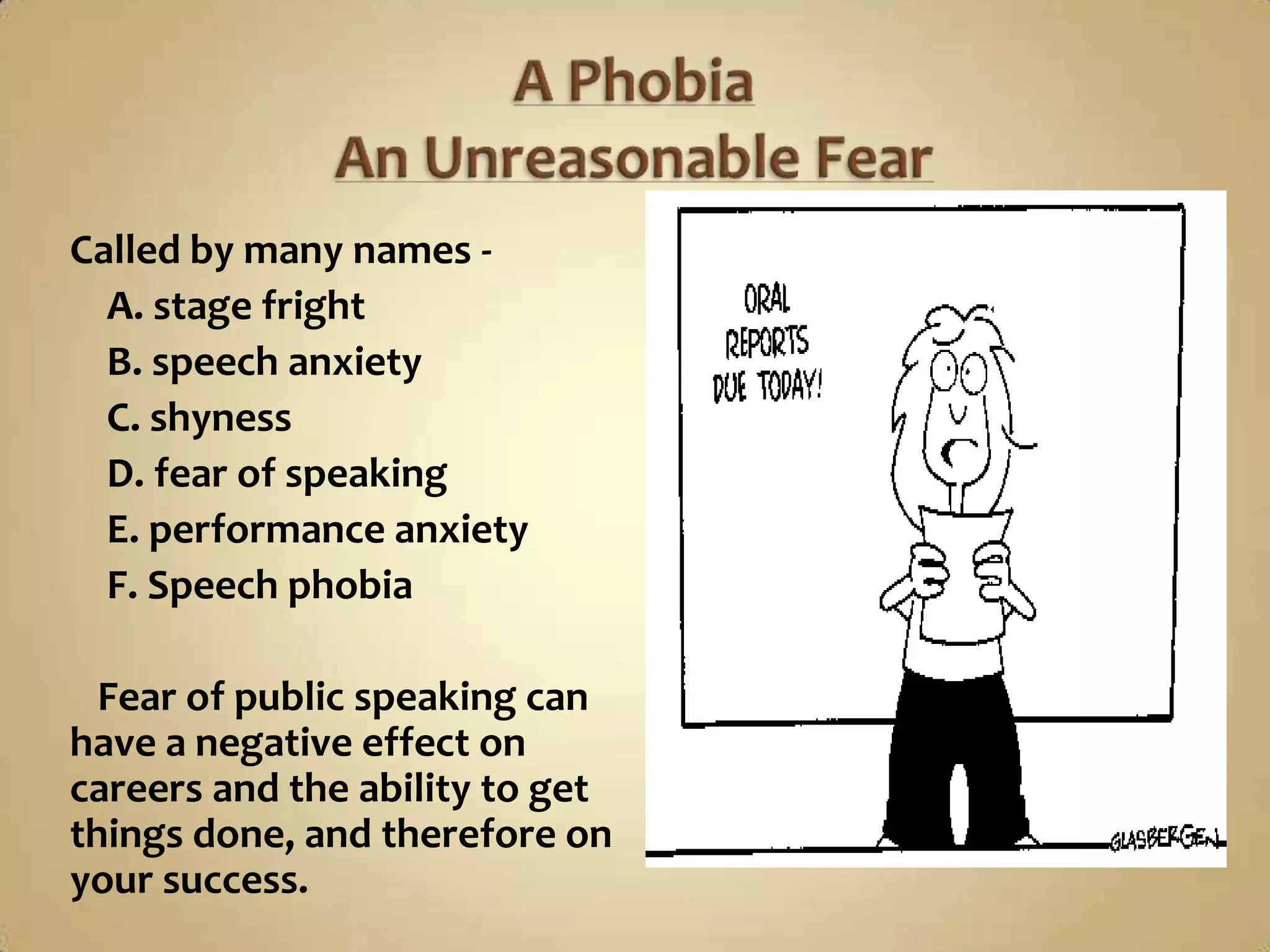 Stage fright | PPTX