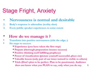 Stage Fright Anxiety | PPT