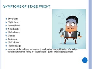 Stage fright strategies | PPT