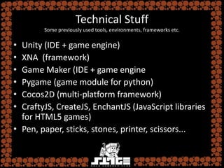 Stage game jam info | PPTX | Video Game Genres | Video Gaming