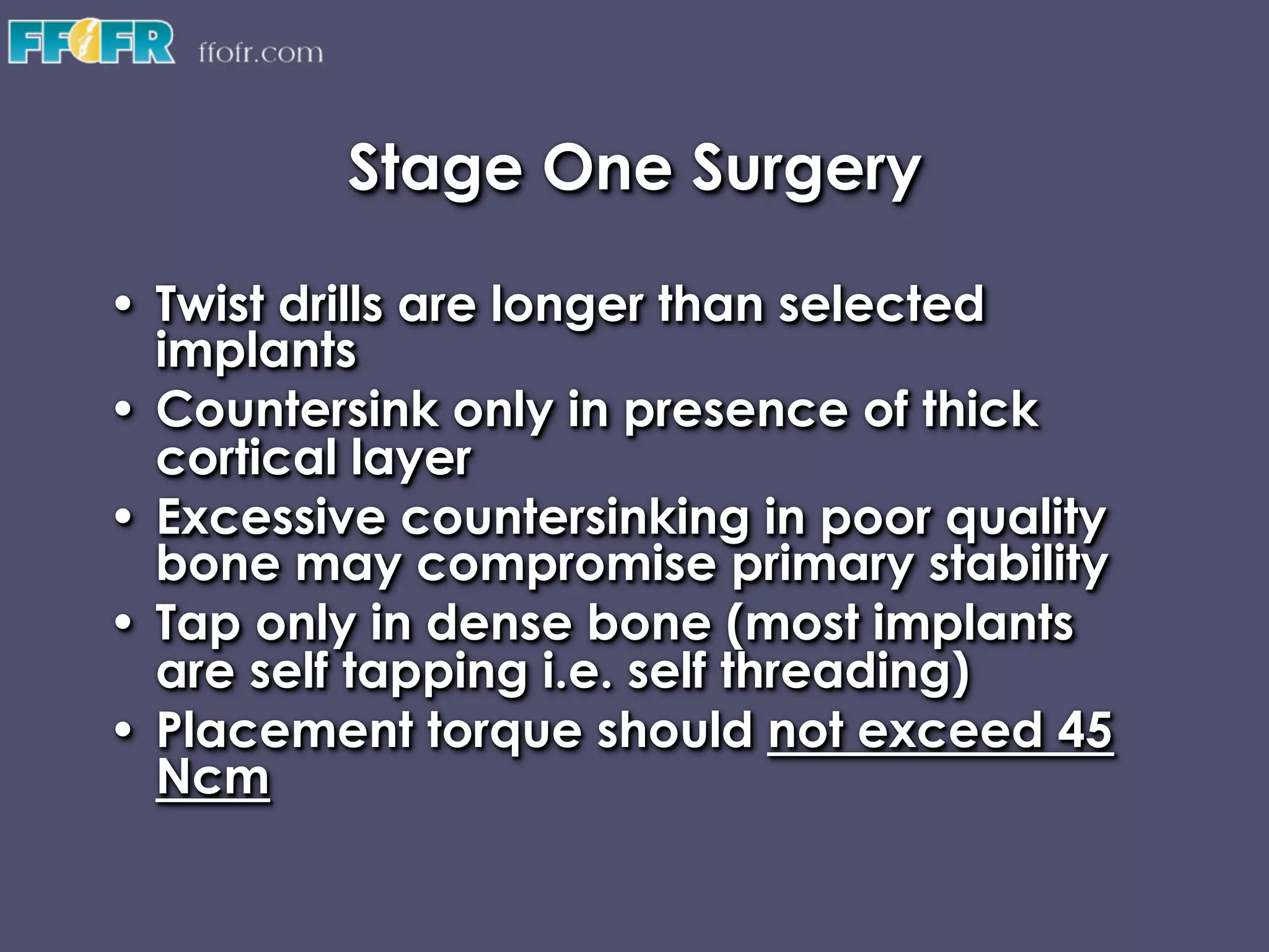 Stage i & ii surgery | PDF