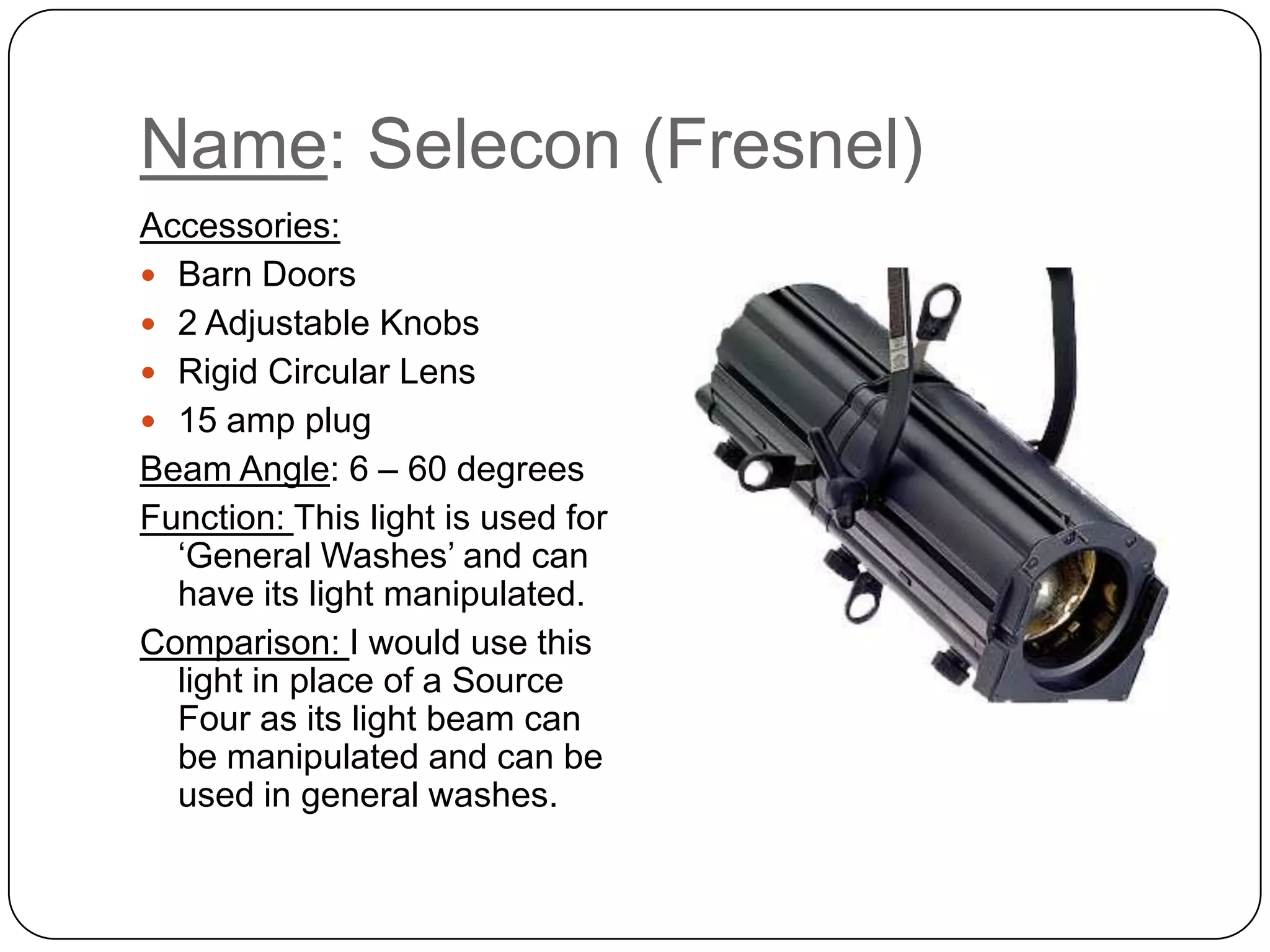 Stage lighting powerpoint | PPTX