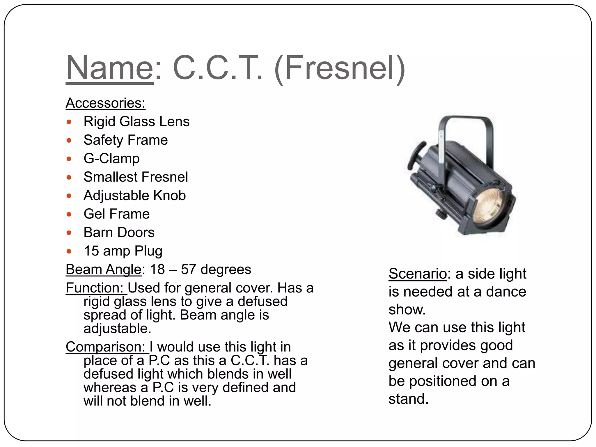 Stage lighting powerpoint | PPTX