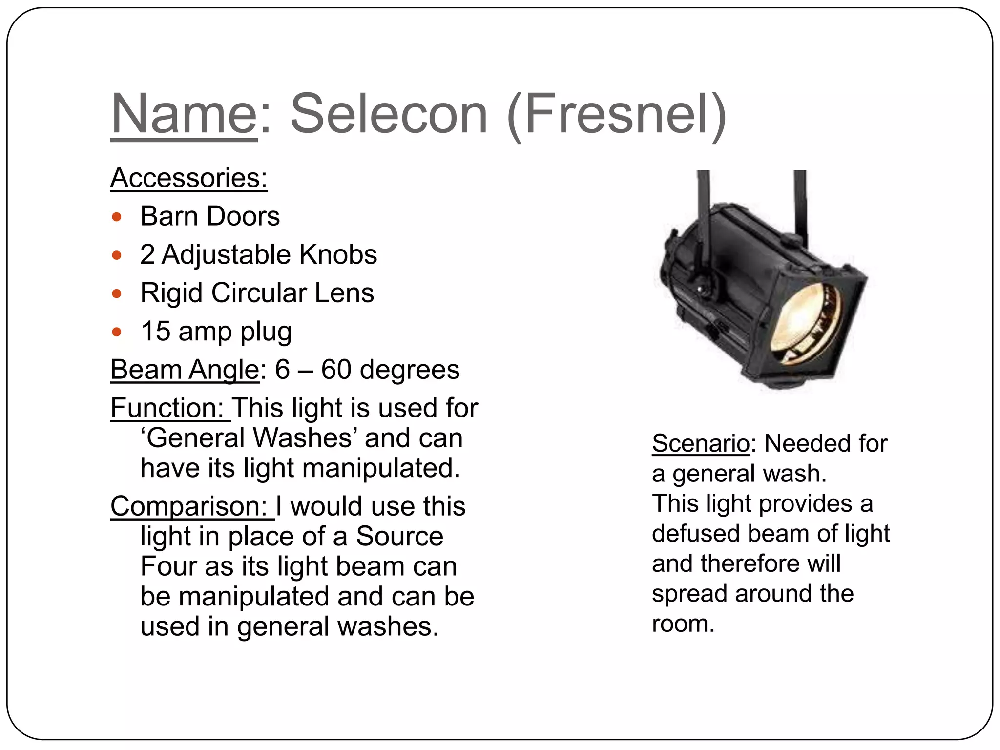 Stage lighting powerpoint | PPTX