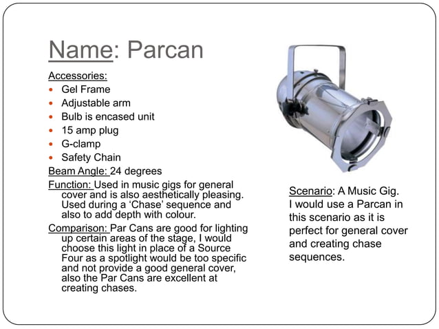 Stage lighting powerpoint | PPTX