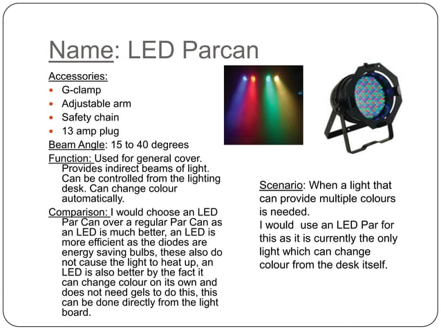 Stage lighting powerpoint | PPTX
