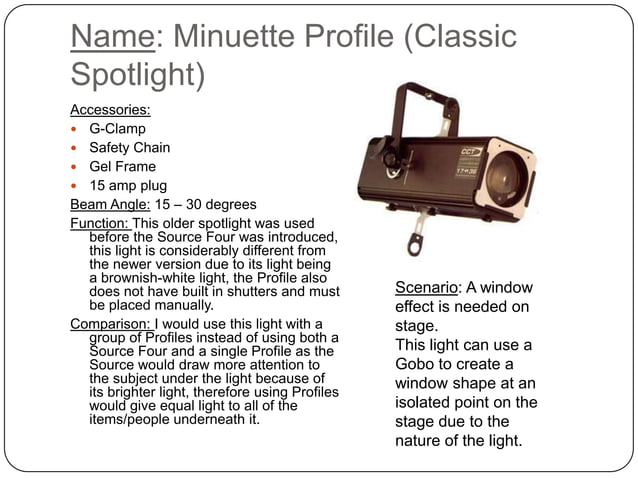 Stage lighting powerpoint | PPTX