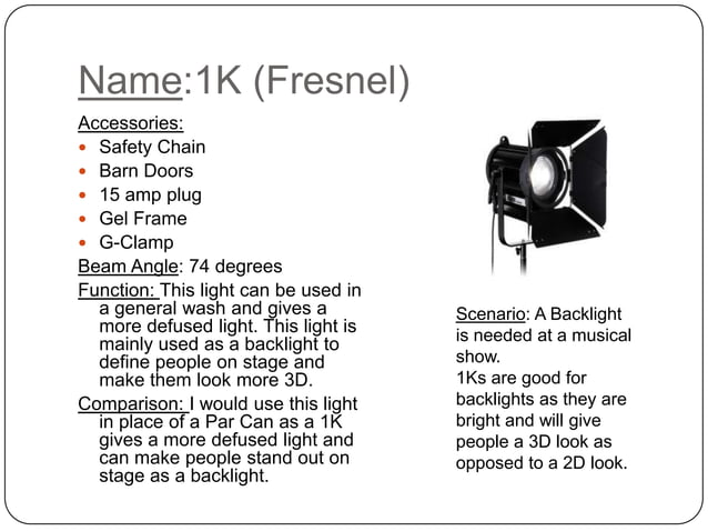 Stage lighting powerpoint | PPTX