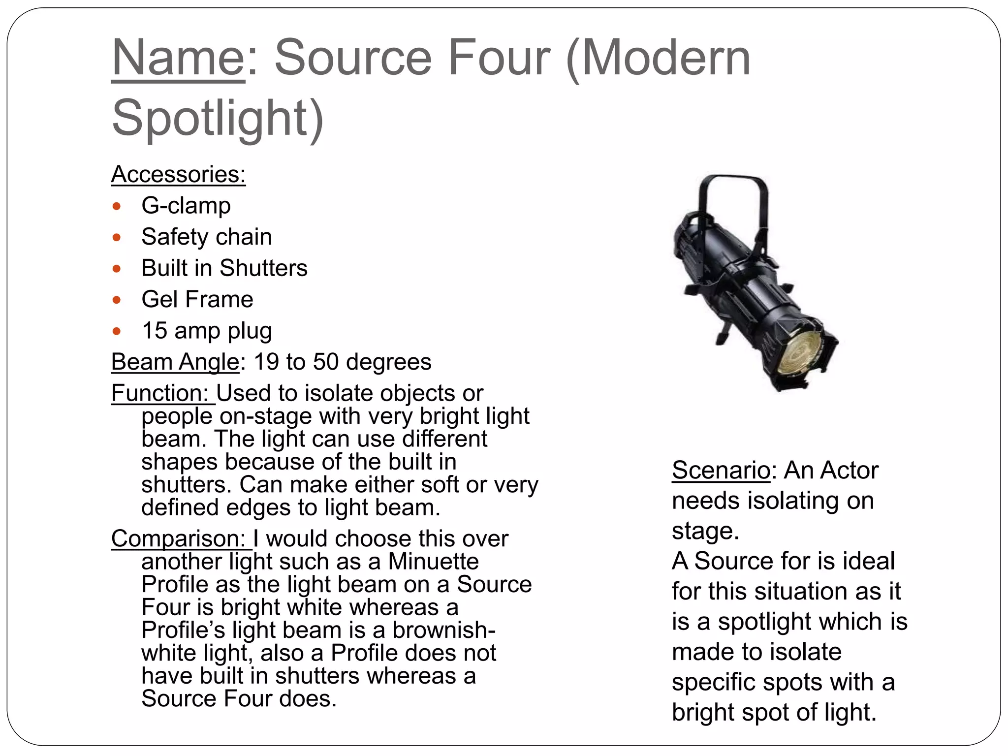 Stage lighting powerpoint | PPTX