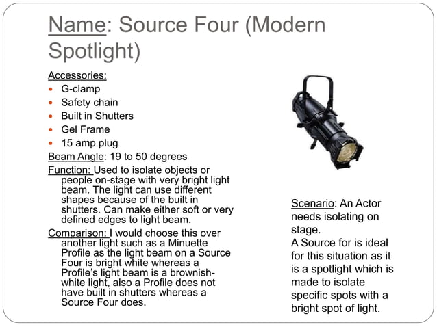 Stage lighting powerpoint | PPTX