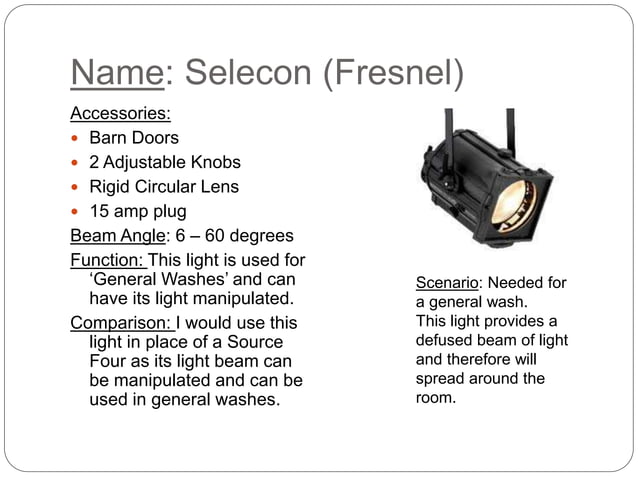 Stage lighting powerpoint | PPTX