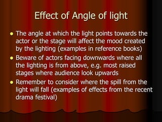 The Theory and Practice of Stage Lighting | PPT