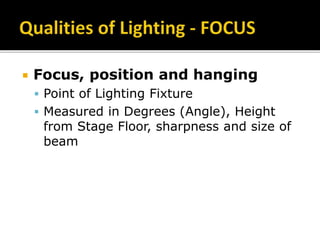 Stage Lighting Technology and the Design Process | PPTX