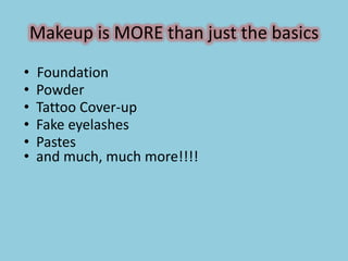 Stage makeup | PPTX