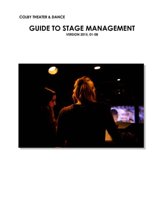 Stagemanagament bible | PDF